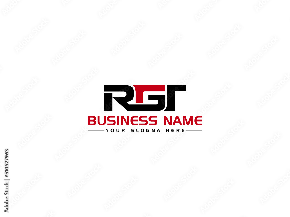 Monogram RGT Logo Icon, Letter RG Logo Image Vector For A Simple Brand ...