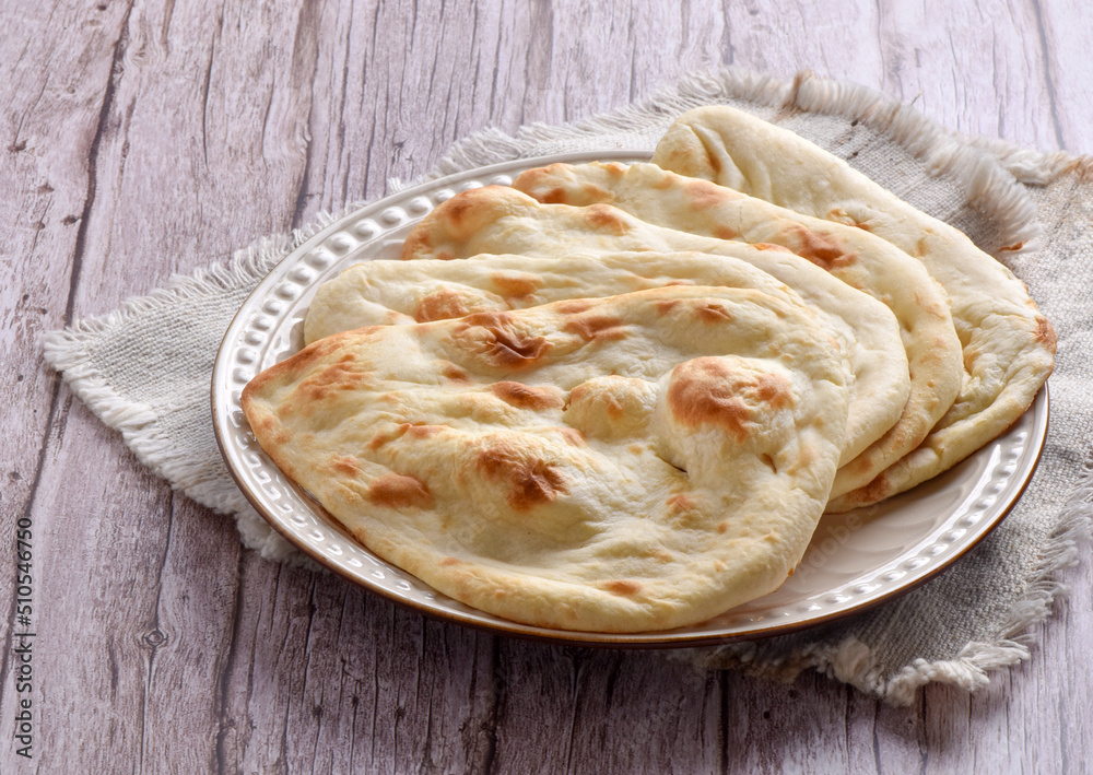 Tandoori Nan, A delicious and healthy wheat based flat bread, baked in ...