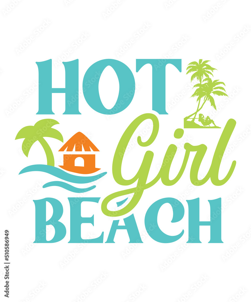 Vecteur Stock Beach SVG, Beach Life SVG, Sunset Beach Svg, Beach scene ...