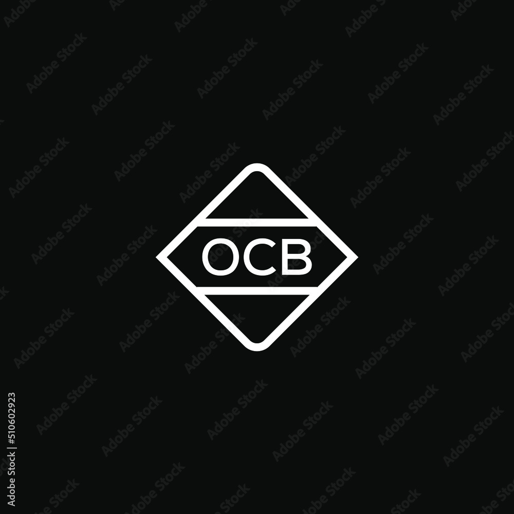 OCB 3 letter design for logo and icon.OCB monogram logo.vector ...