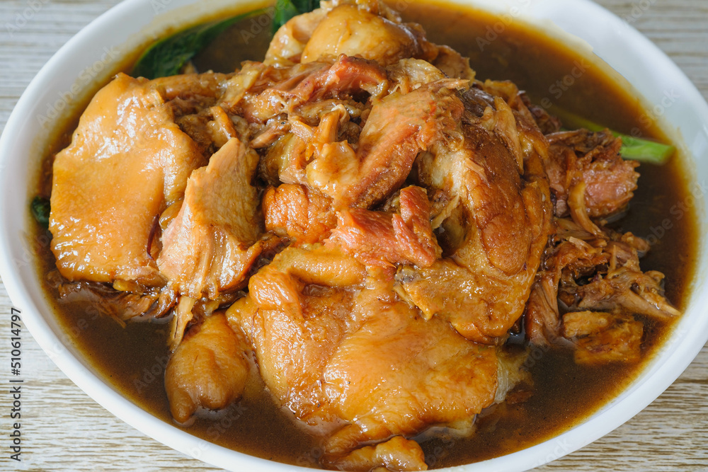 pork knuckle baked in bavarian style, Roasted pork knuckle. Tender and ...