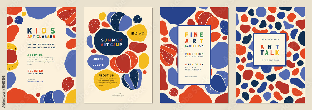 Abstract creative artistic templates. Suitable for poster, business ...