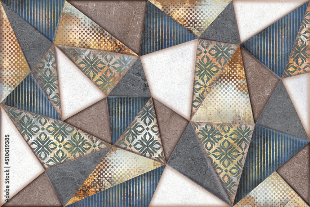 Multicolor Digital Wall Tile Decor For interior Home or Ceramic wall ...