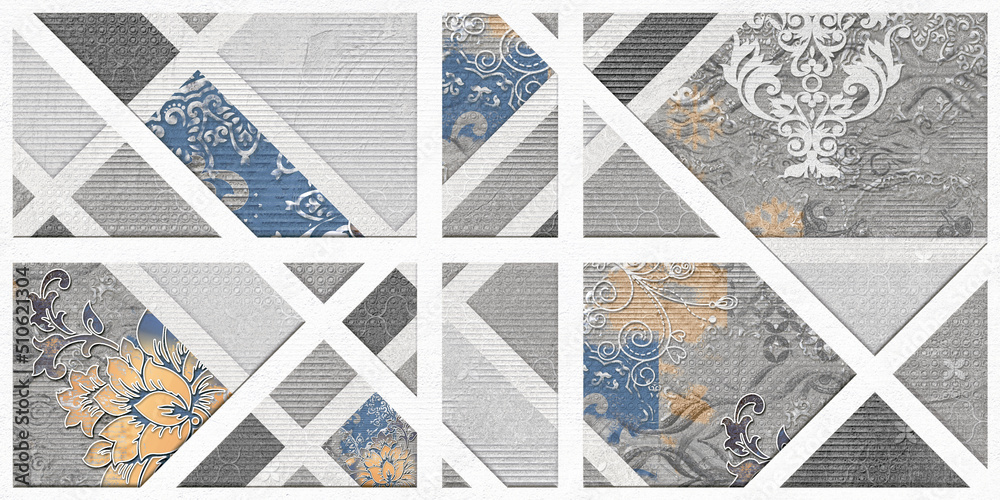 Multicolor Digital Wall Tile Decor For interior Home or Ceramic wall ...
