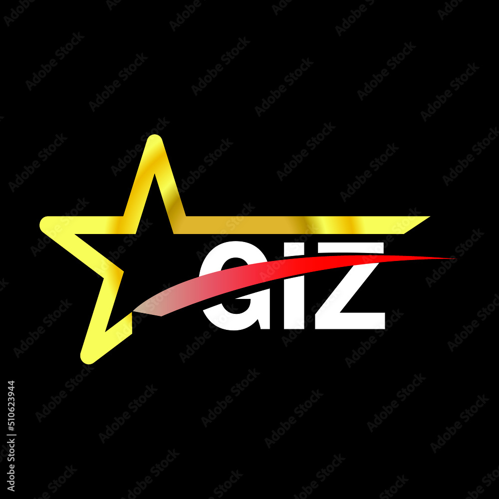 GIZ letter logo design. GIZ creative letter logo. simple and modern ...