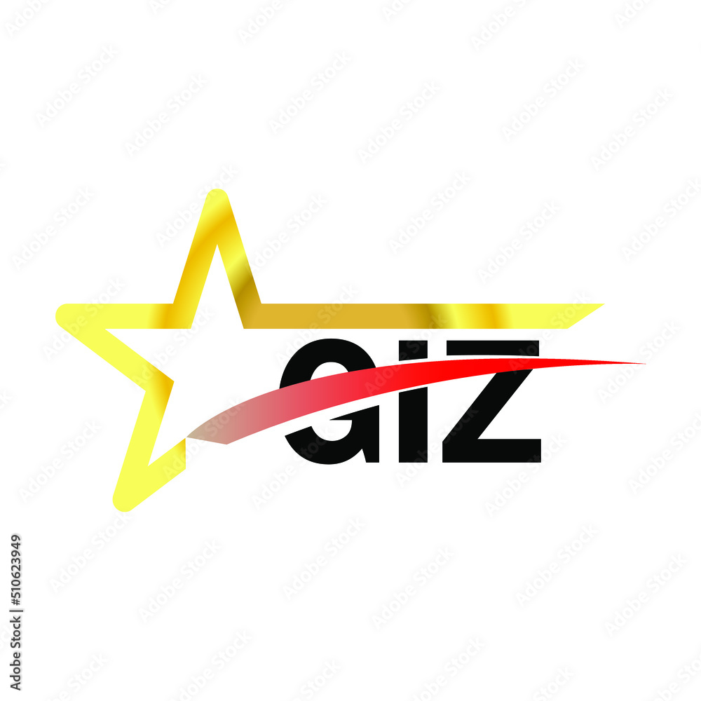 GIZ letter logo design. GIZ creative letter logo. simple and modern ...