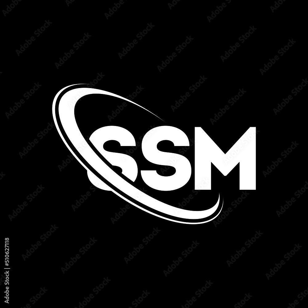 Vetor do Stock: SSM logo. SSM letter. SSM letter logo design. Initials ...