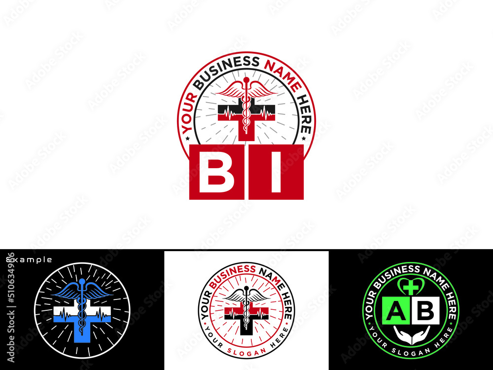 Abstract BI Logo Image, Colorful Bi ib Logo Icon Vector For Any Type Of ...