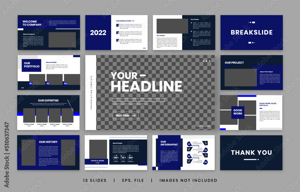 Minimal modern presentation template for business Stock Vector | Adobe ...