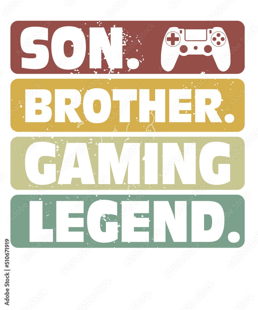 son brother gaming legend SVG, gamer svg, video game svg, game brother ...