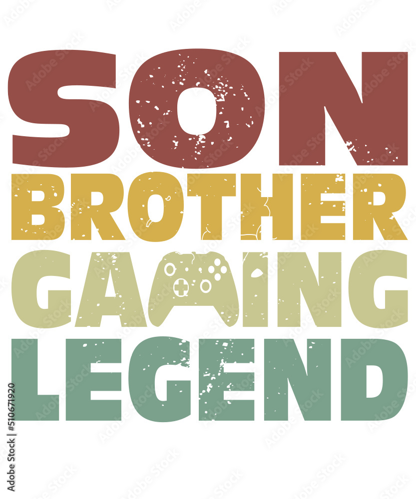 son brother gaming legend SVG, gamer svg, video game svg, game brother ...