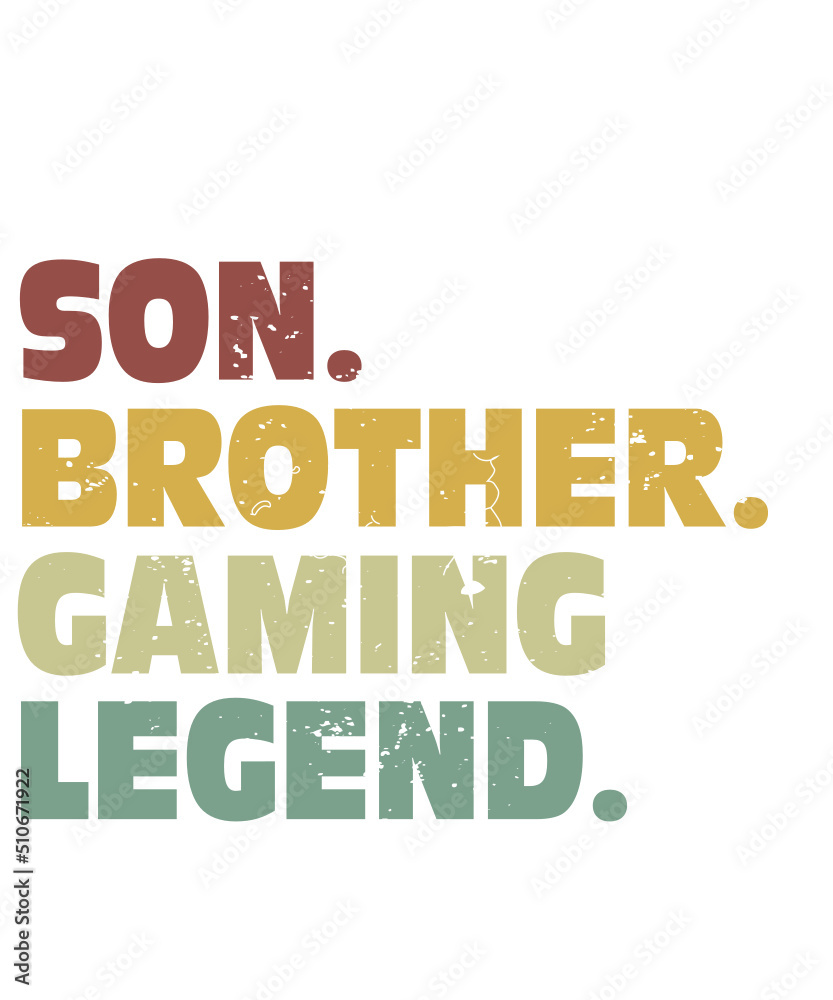 Vetor de son brother gaming legend SVG, gamer svg, video game svg, game ...