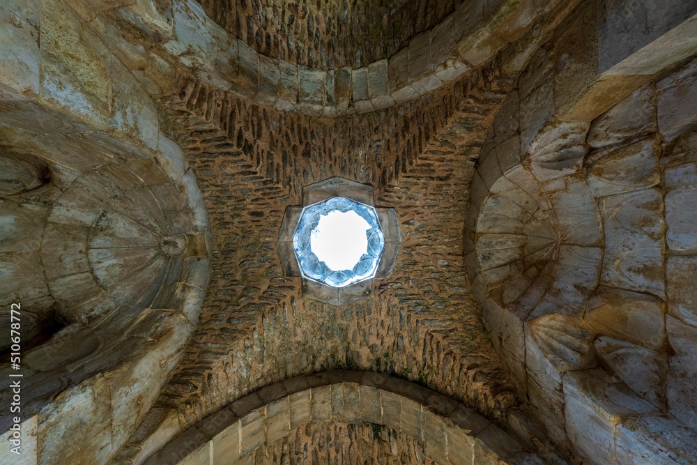 Interior in Sahyun Castle, also known as the Castle of Saladin ...