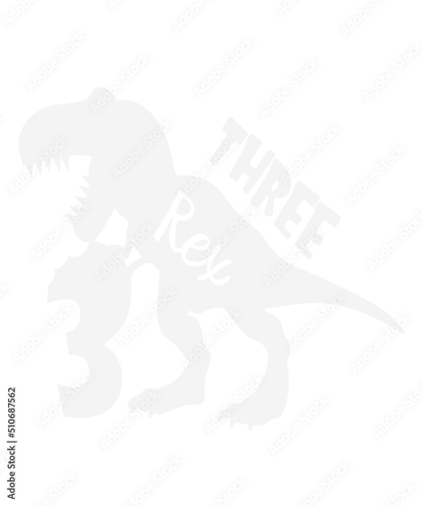 3rd Birthday dinosaur svg, three rex svg, 3rd Birthday Svg, 3 years, 3 ...