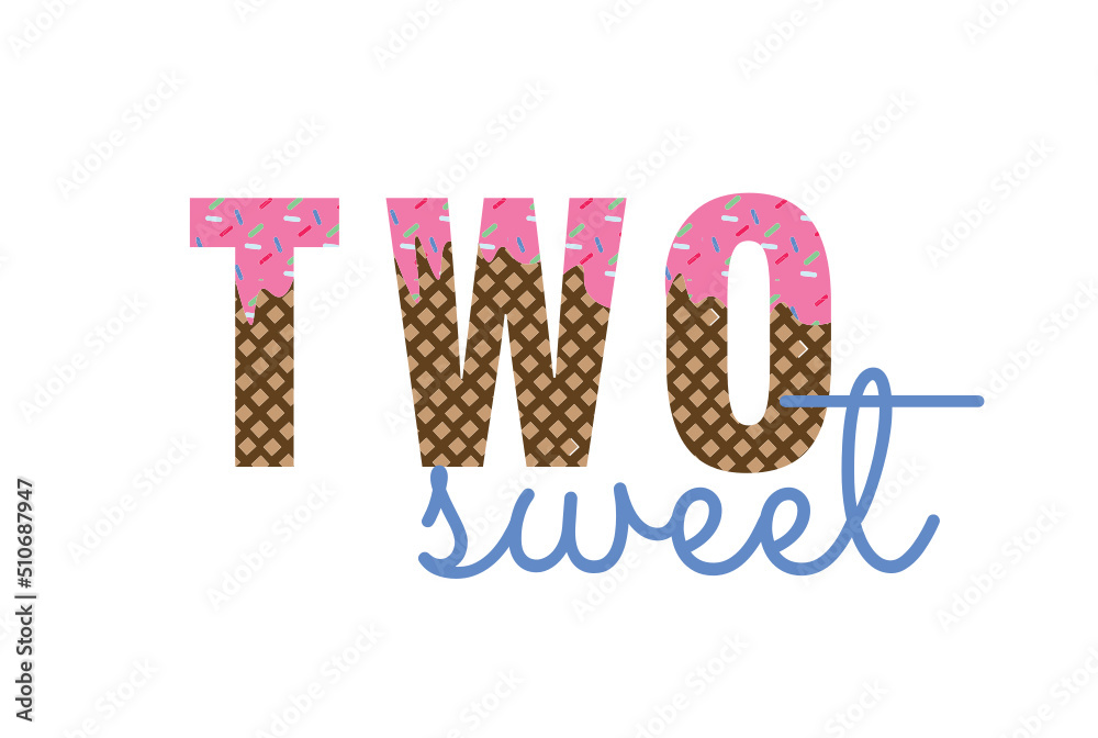 Two Sweet SVG, 2nd Birthday Svg, Two Year Old Svg, Birthday Girl Svg ...