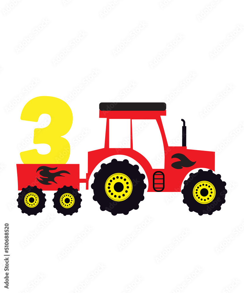 Tractor birthday boy svg, birthday boy girl svg png, tractor svg, farm ...
