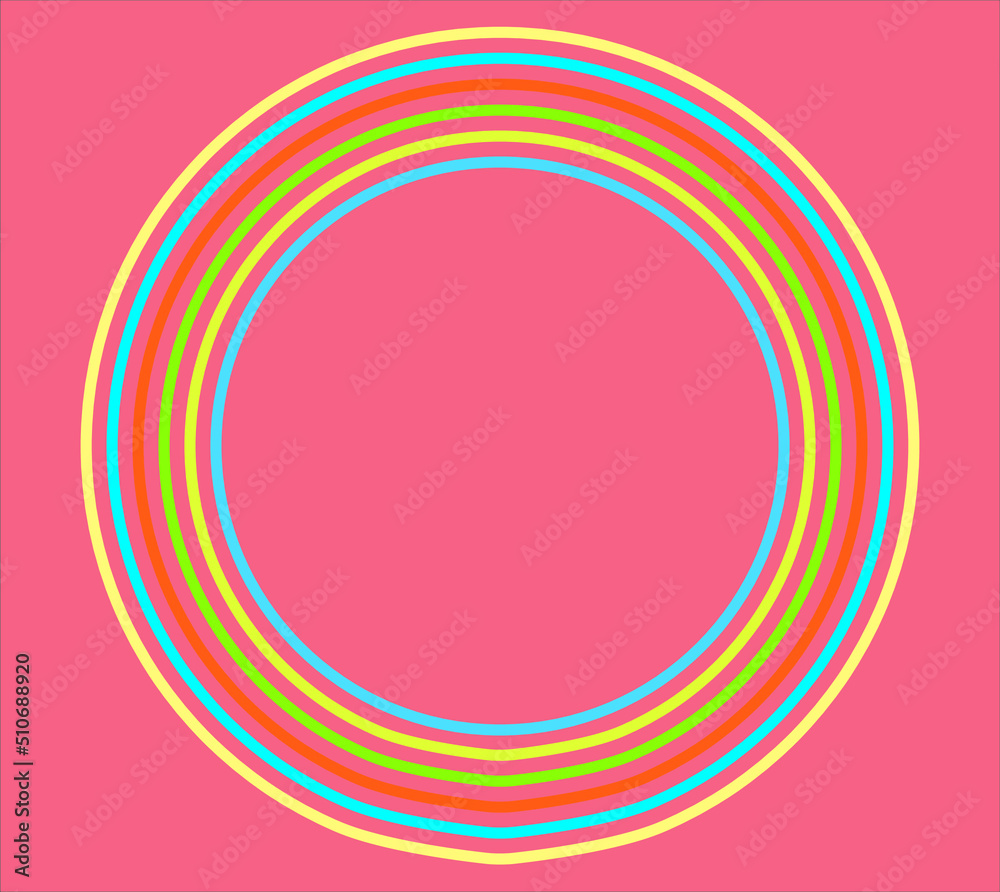 circular frame eps file vector colorful Stock Vector | Adobe Stock