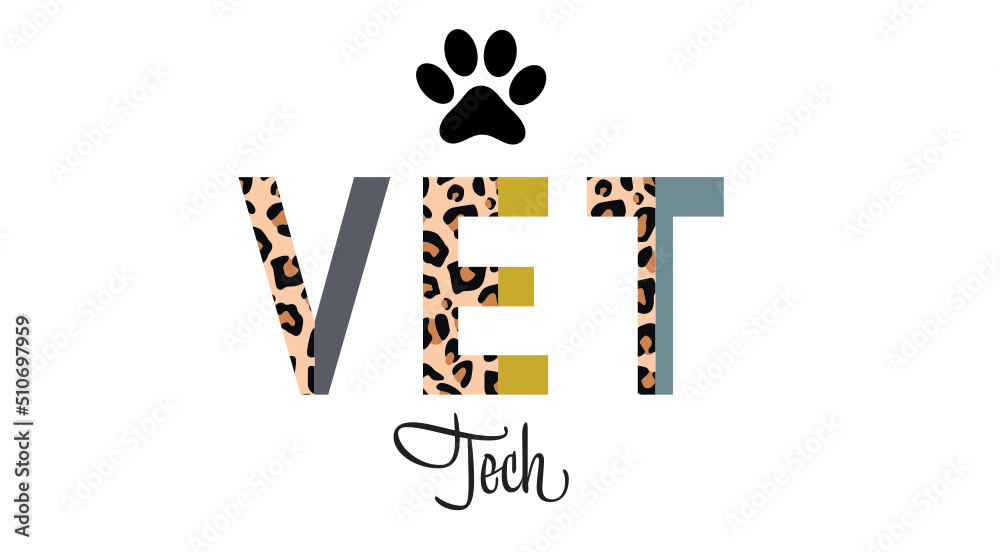 vet tech svg png, leopard Vet Tech svg, Technician, Veterinary Medicine ...