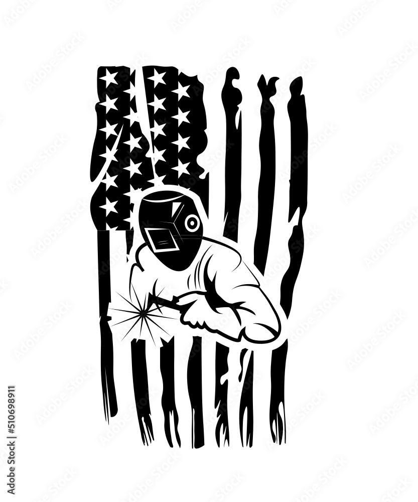 welder svg, welder flag svg, welder american flag, welder usa flag ...
