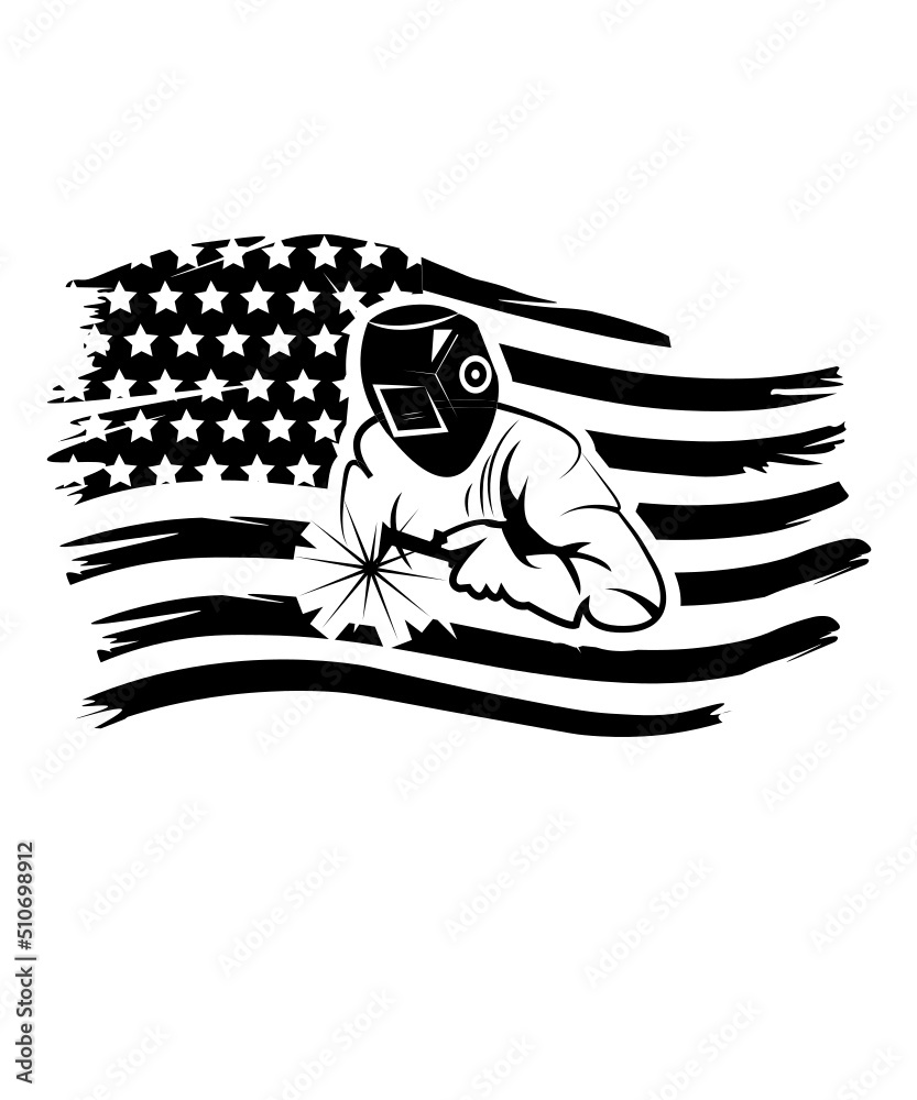 welder svg, welder flag svg, welder american flag, welder usa flag ...