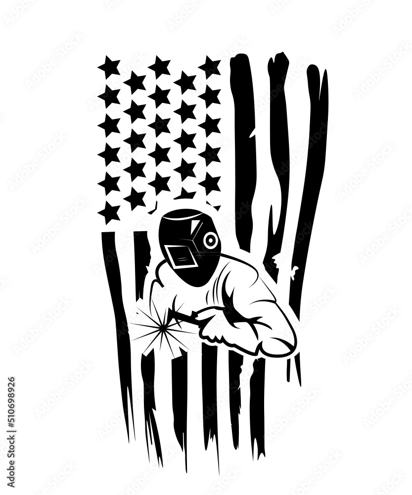 welder svg, welder flag svg, welder american flag, welder usa flag ...