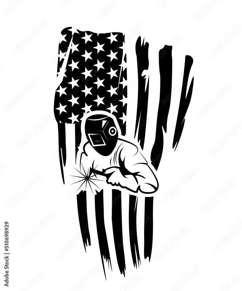 welder svg, welder flag svg, welder american flag, welder usa flag ...