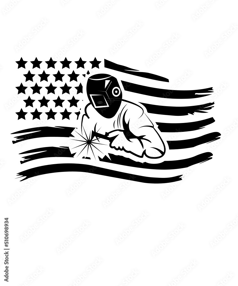 welder svg, welder flag svg, welder american flag, welder usa flag ...