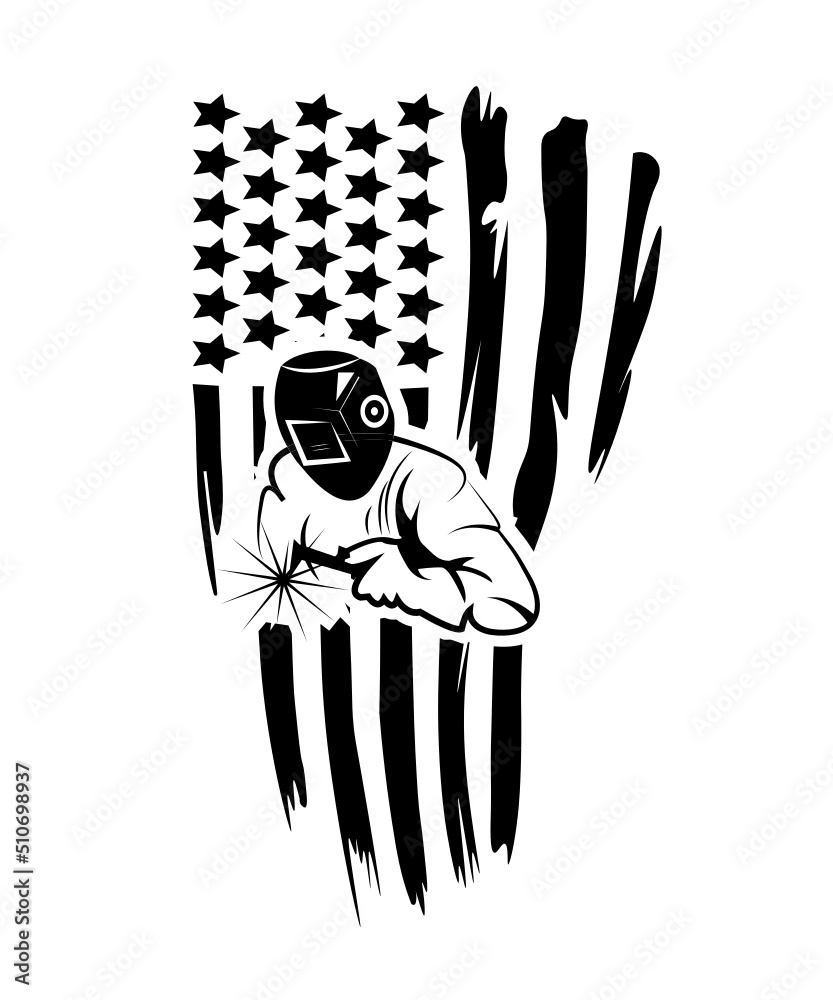 welder svg, welder flag svg, welder american flag, welder usa flag ...