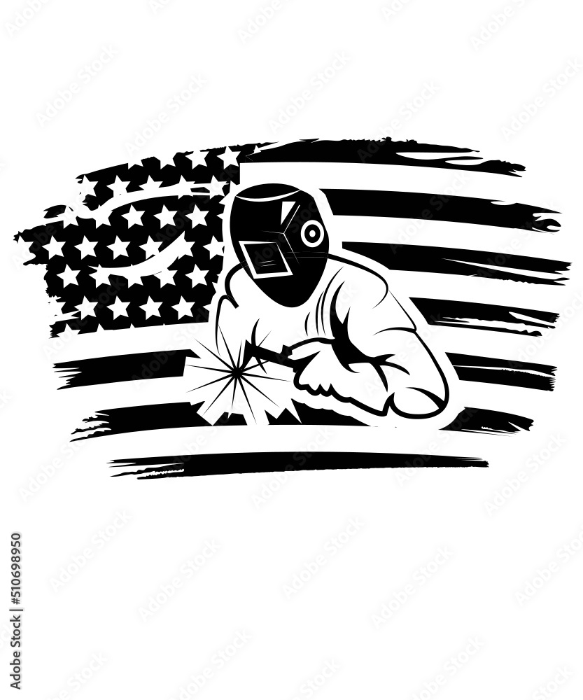 welder svg, welder flag svg, welder american flag, welder usa flag ...