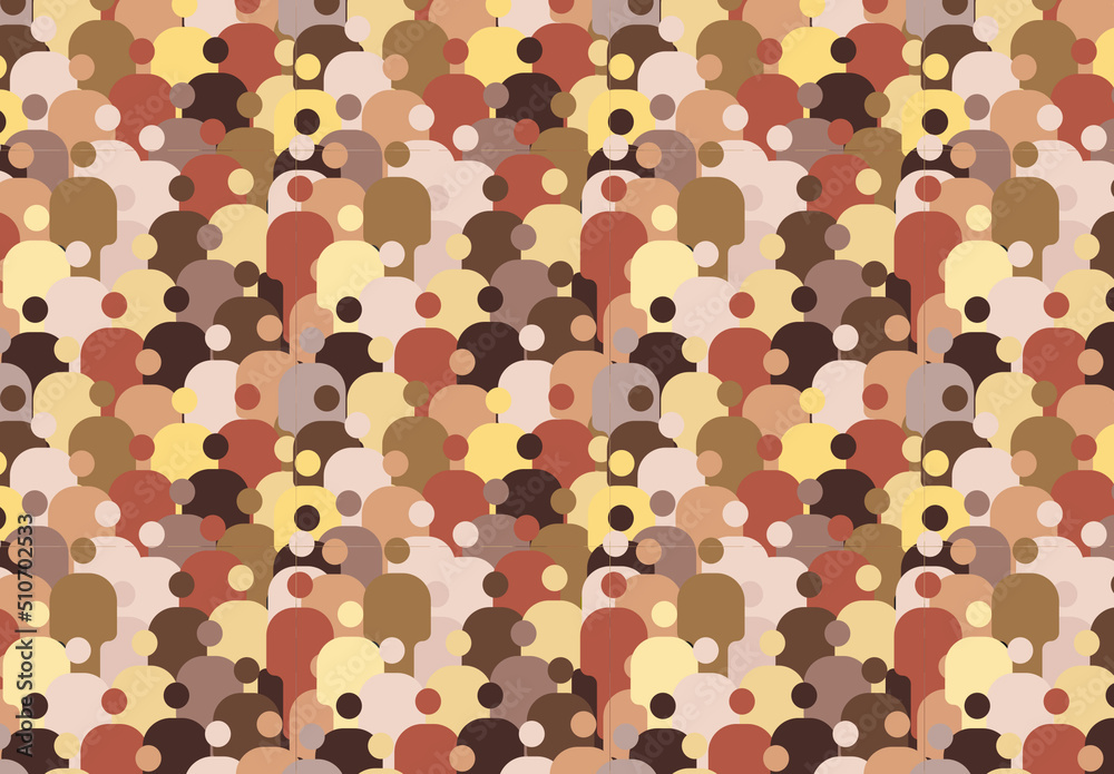 Diversity People Seamless Pattern Stock Template | Adobe Stock