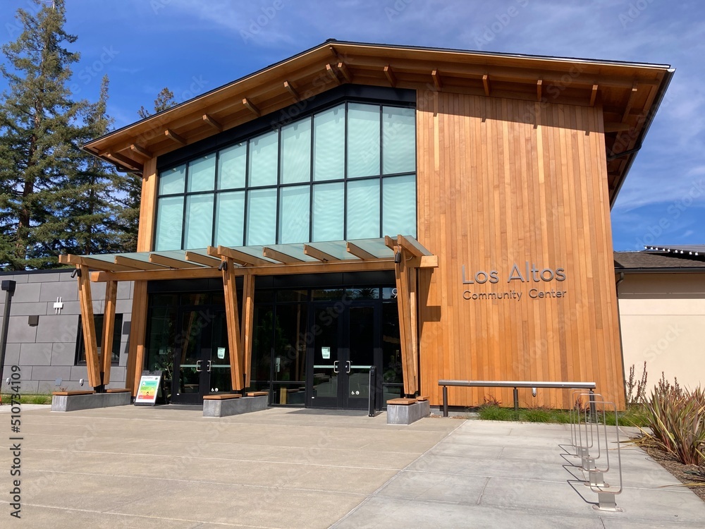 Exterior view of Los Altos Community Center building - Los Altos ...