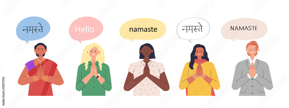 women of different races are holding hands and saying an Indian ...