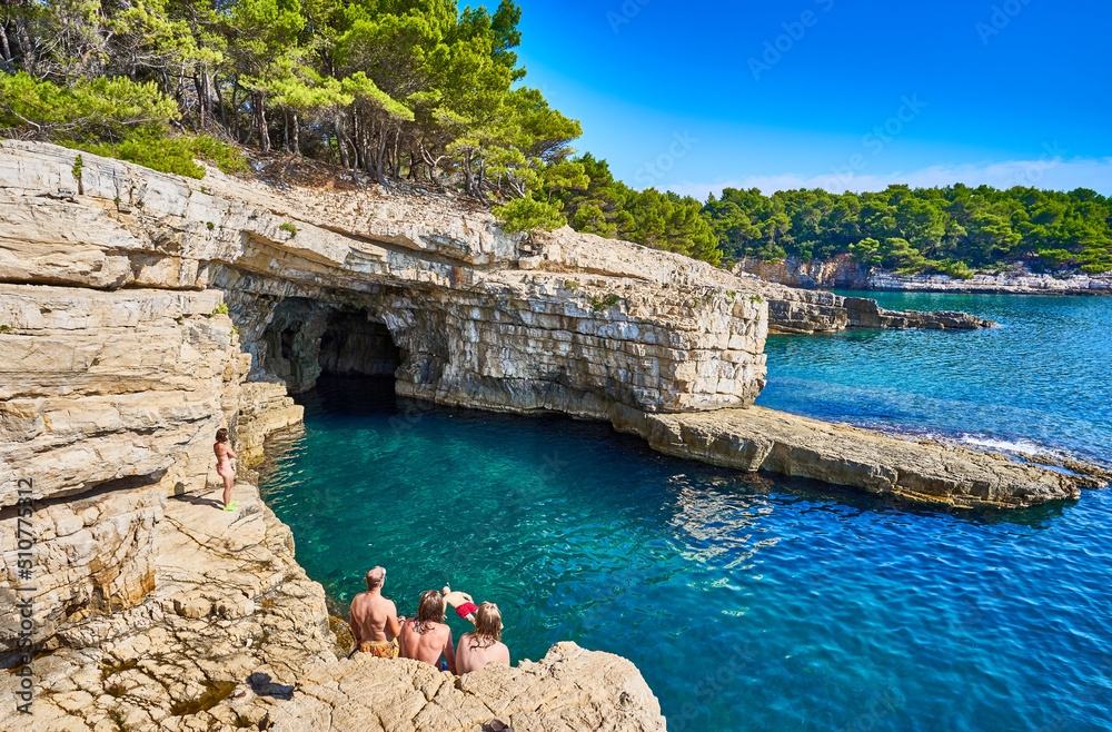 Famous Seagull Rock at Pula Cave - Next to Cyclone Beach - Istria ...