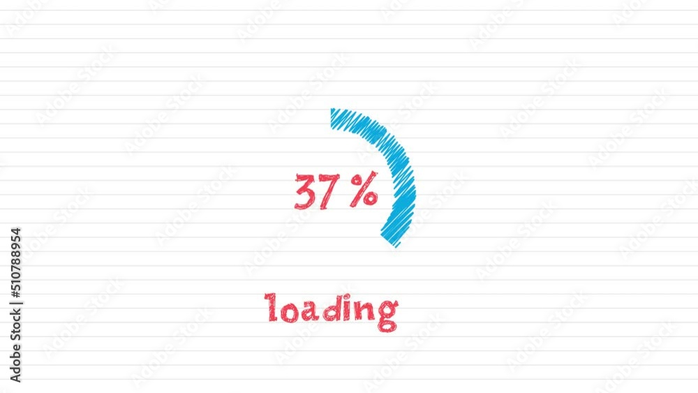 Circular loading. The loading process as a percentage of the animation ...