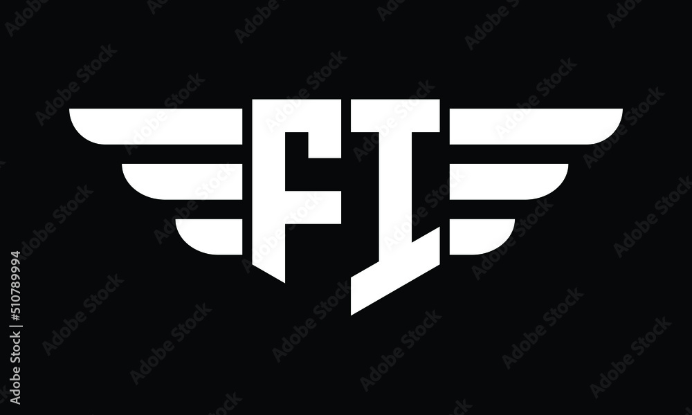 FI logo design vector template | monogram logo | abstract logo ...