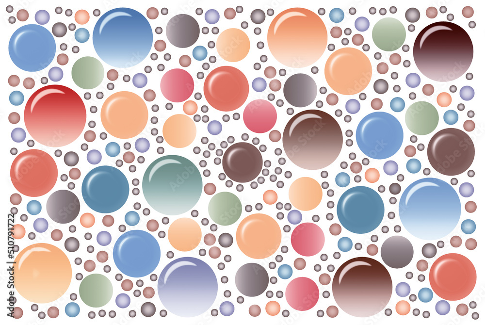 Colourful circle background design with bubble style. illustration of ...