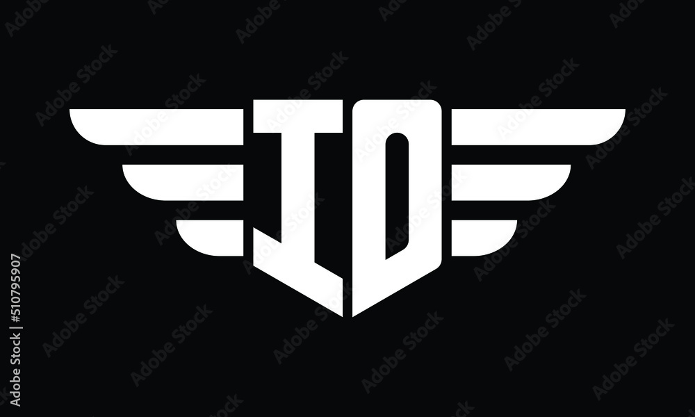 IO logo design vector template | monogram logo | abstract logo ...