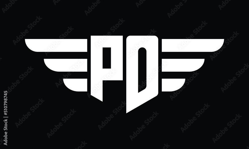 PO logo design vector template | monogram logo | abstract logo ...