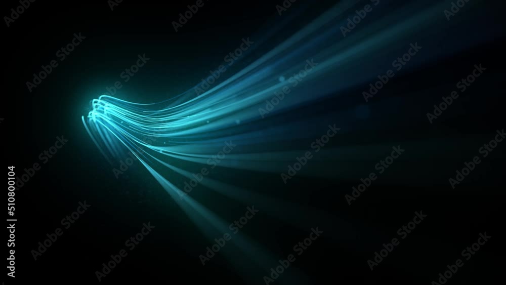 Abstract Glowing 3d Light Strokes Background/ 4k animation of an ...