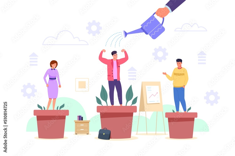 Developing employee talent. Growth employees development efficiency ...