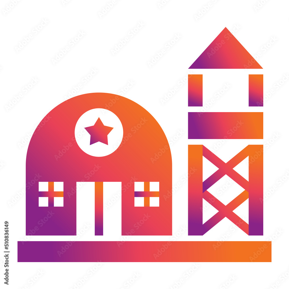 Military Base Icon Stock Vector | Adobe Stock