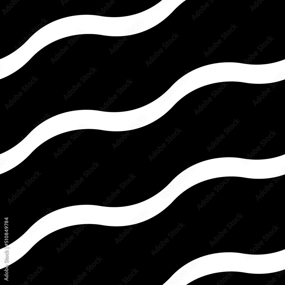 Wavy lines seamless pattern. Angled jagged stripes ornament. Linear ...
