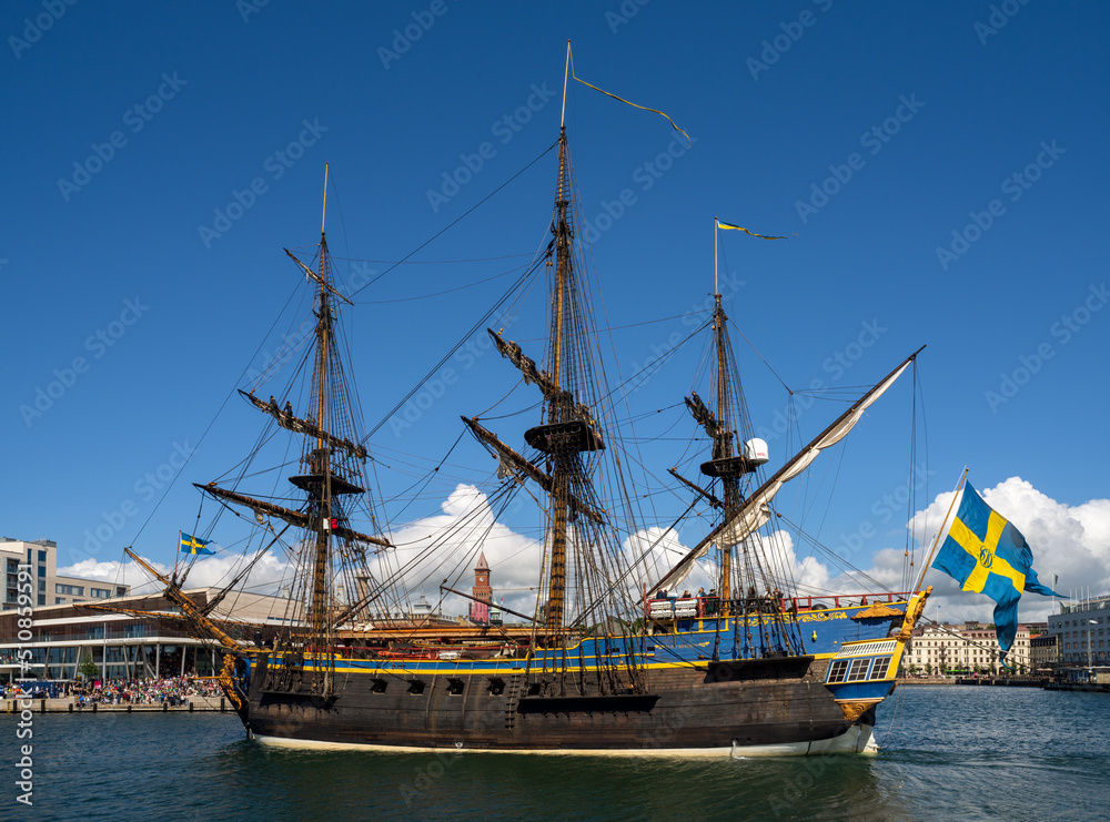 Helsingborg, Sweden - Jun 14, 2022: The sailing ship "Gotheborg" in ...