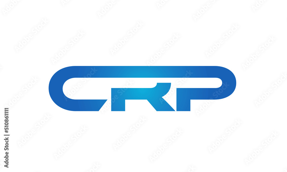 Connected CRP Letters logo Design Linked Chain logo Concept Stock ...