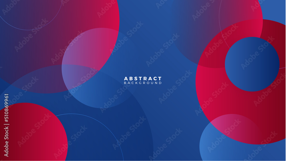 Minimal blue red banner geometric shapes abstract modern background design. Design for poster ...