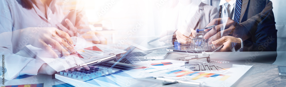 Financial report data of business operations (balance sheet and income ...