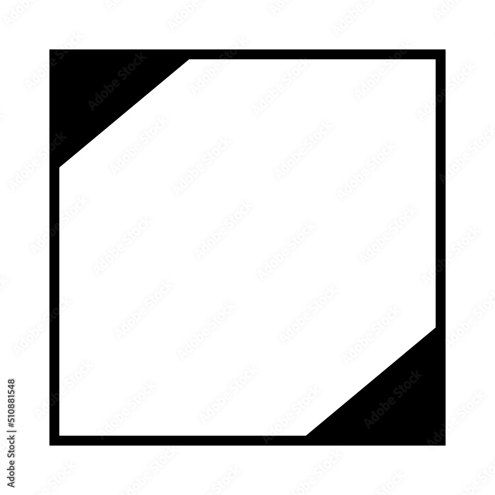 simple square frame Stock Vector | Adobe Stock