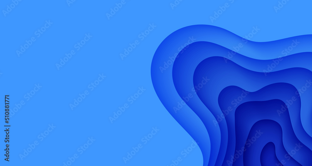 Abstract background in paper cut style. 3d wallpaper with cut out deep ...