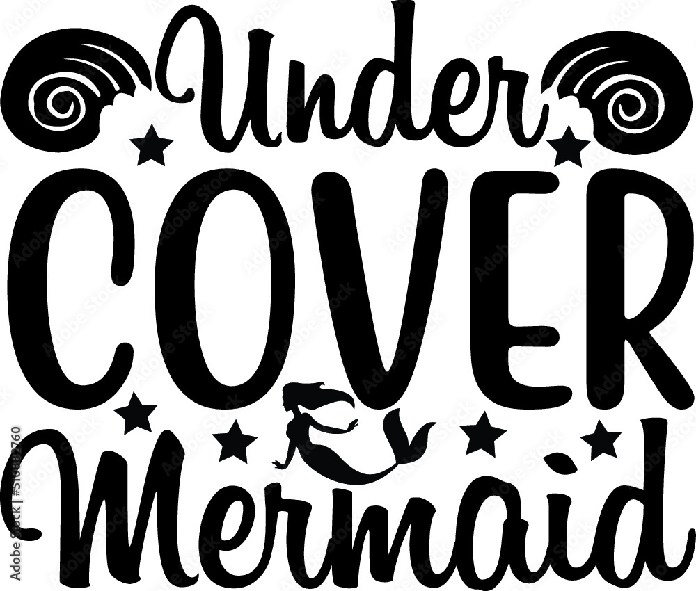 Mermaid svg design Stock Vector | Adobe Stock