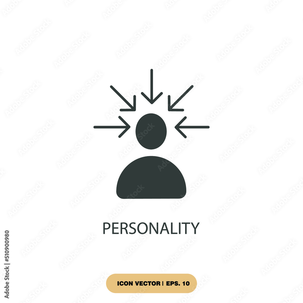personality icons symbol vector elements for infographic web Stock ...